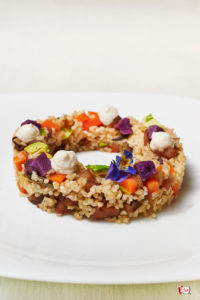 bulgur con patate dolci viola, topinambur e cagliata di anacardi | La ...